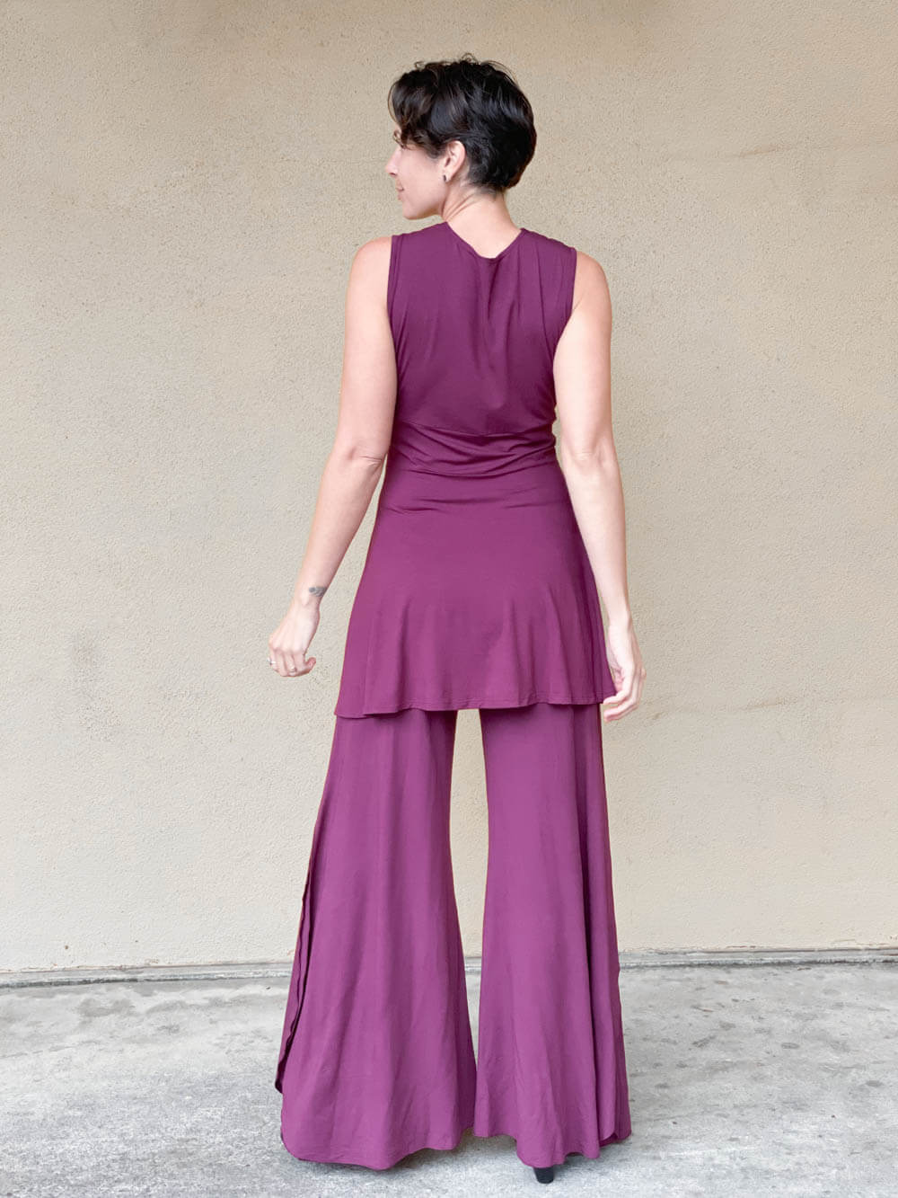 Women's Plant-Based Side Slit Flare Flow Pants | Slit Pants Women's Plant-Based Side Slit Flare Flow Pants | Slit Pants
